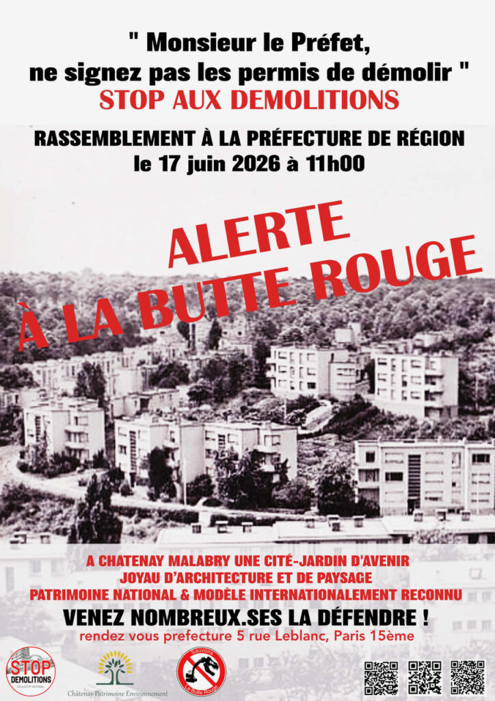 17/06/26 à Paris (75), Alerte à la Butte Rouge en défense de la cité ...